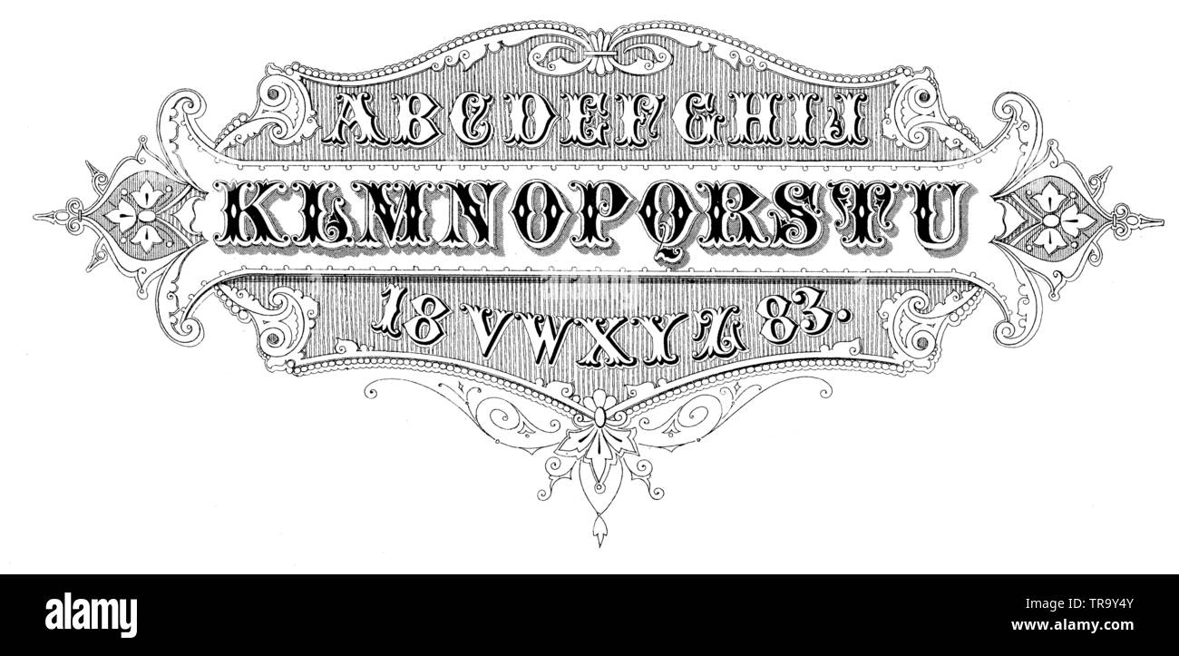 Roman alphabet Black and White Stock Photos & Images - Alamy