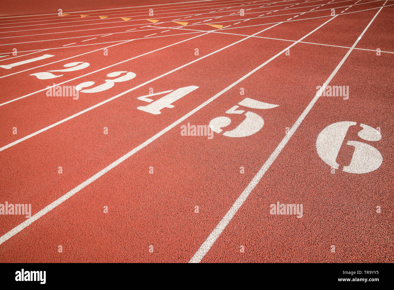 Track And Field Starting Line