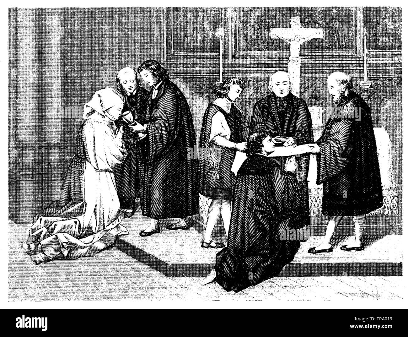 Protestant Communion (16th century), , (cultural history book, 1875 ...
