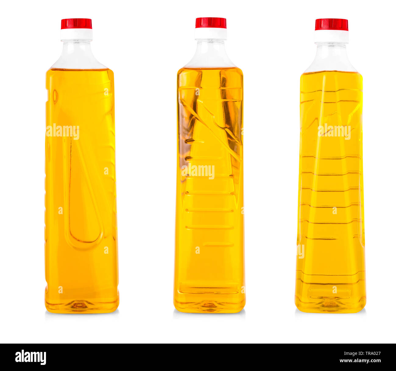 oil in plastic bottle isolated on white background Stock Photo - Alamy
