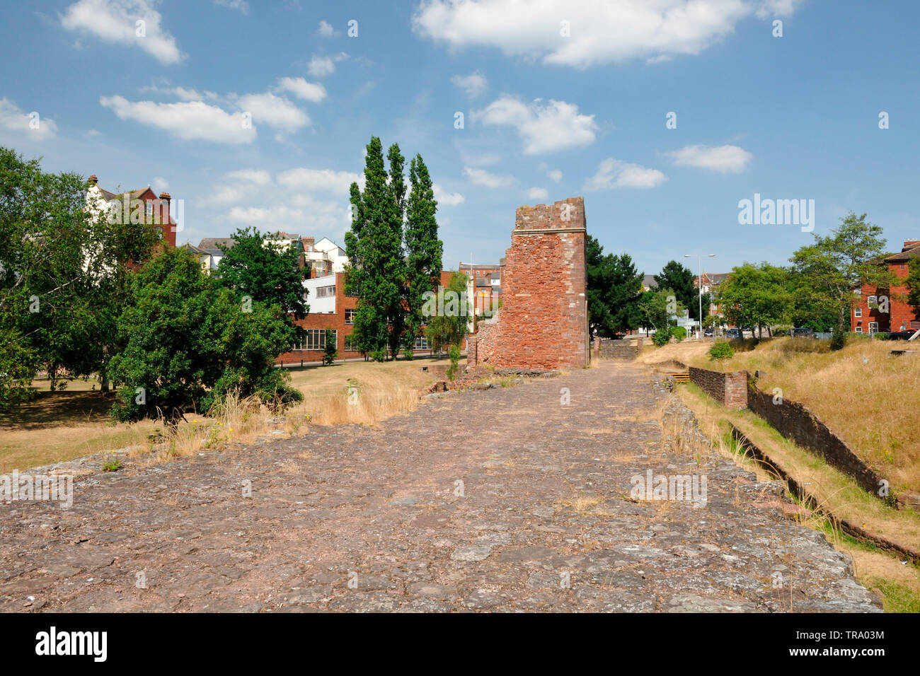 Medieval Exe Bridge and St Edmund's Tower, Exeter, Devon Stock Photo ...