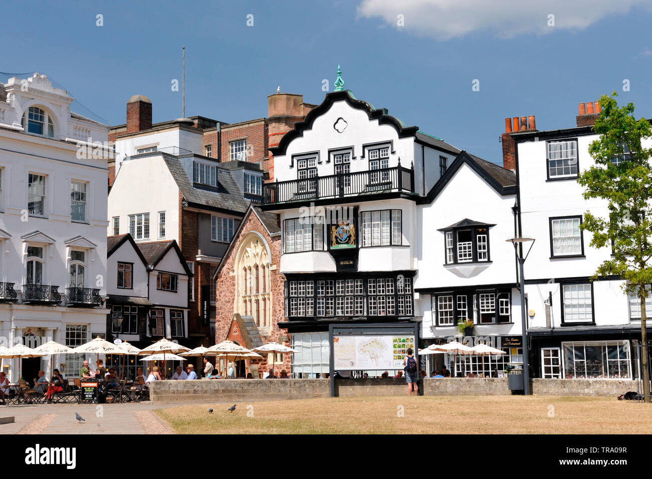 Cathedral Close, Exeter, Devon Stock Photo - Alamy