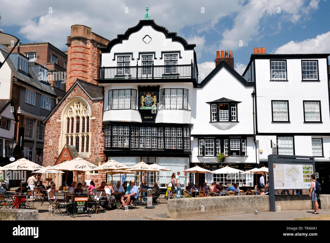 Cathedral Close, Exeter, Devon Stock Photo - Alamy