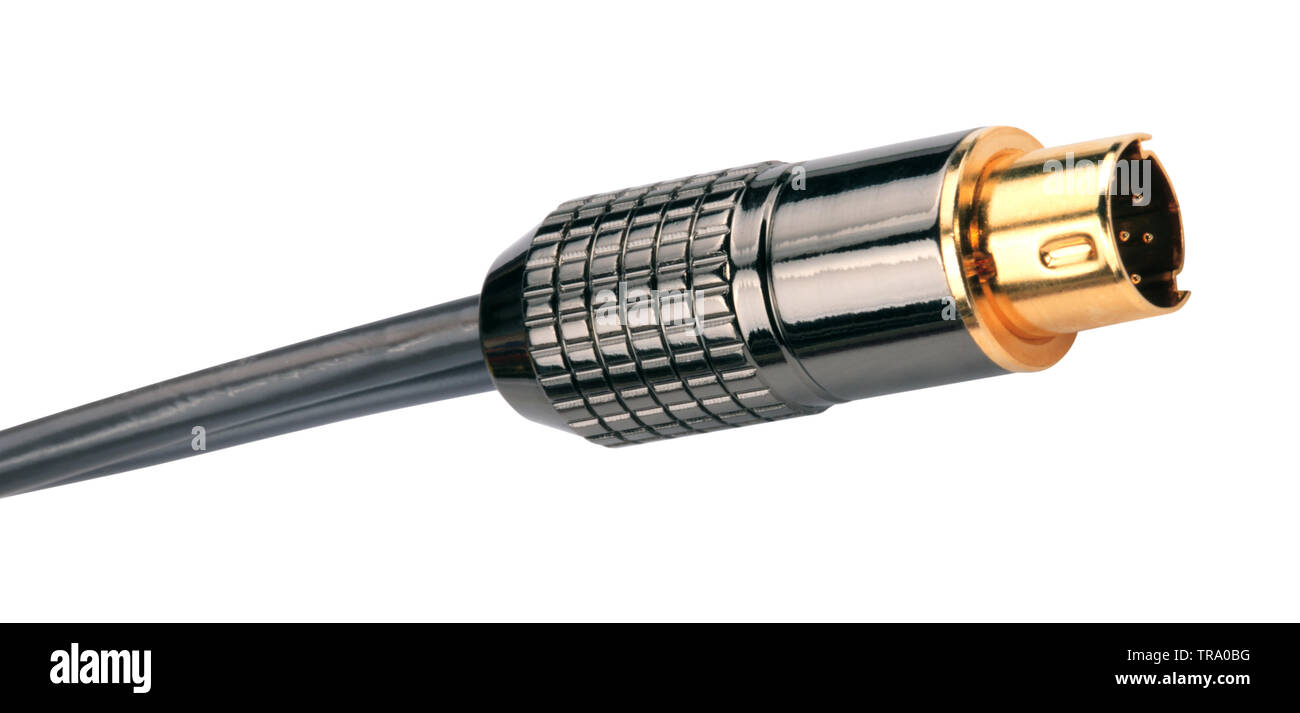 Male Plug Connector Isolated Stock Photo - Alamy