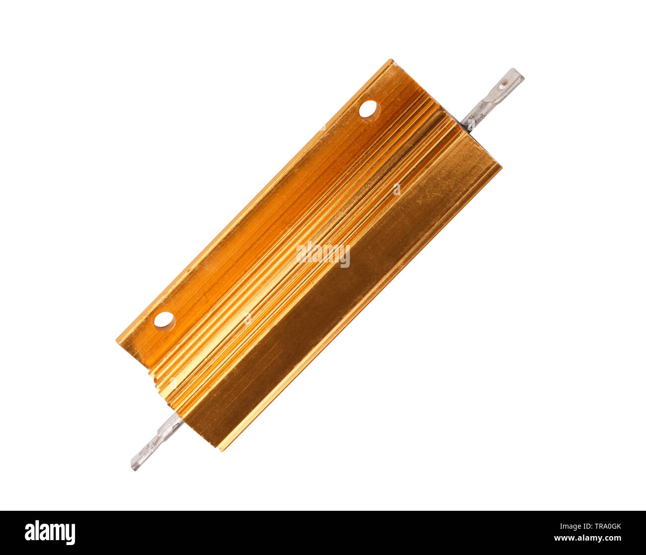 Resistor in Metal Case Isolated Stock Photo - Alamy
