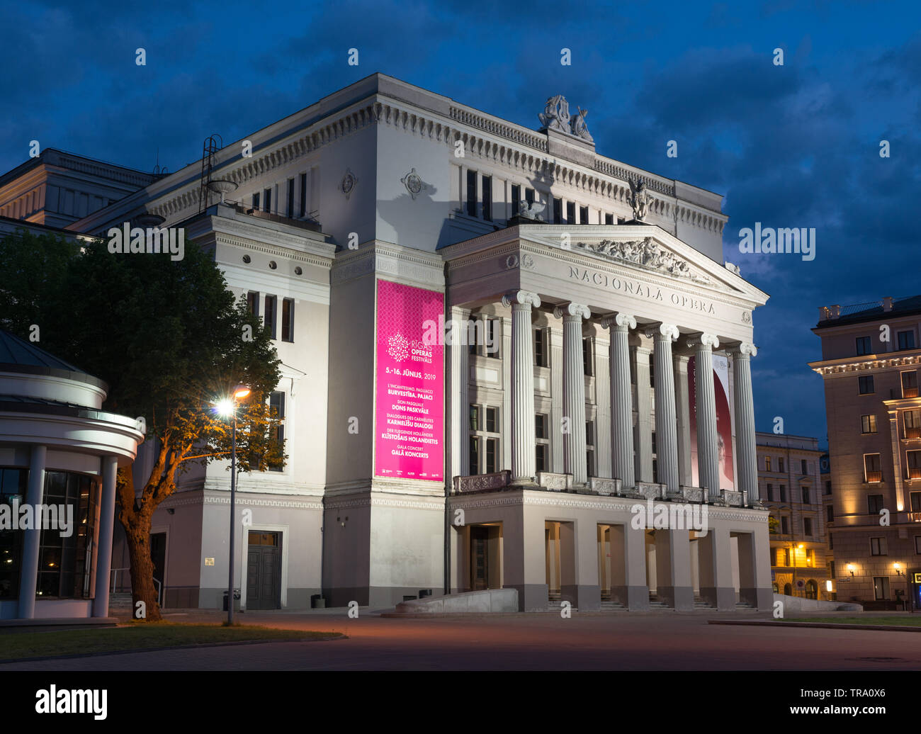 Riga opera house Stock Photo - Alamy