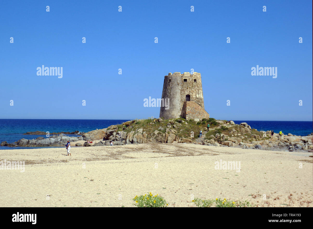 Barisardo, Sardinia, Italy. The aragonese tower Stock Photo - Alamy