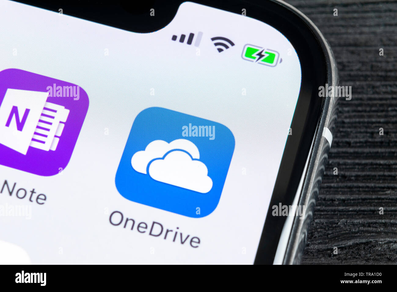 Sankt-Petersburg, Russia, April 27, 2018: Microsoft OneDrive ...
