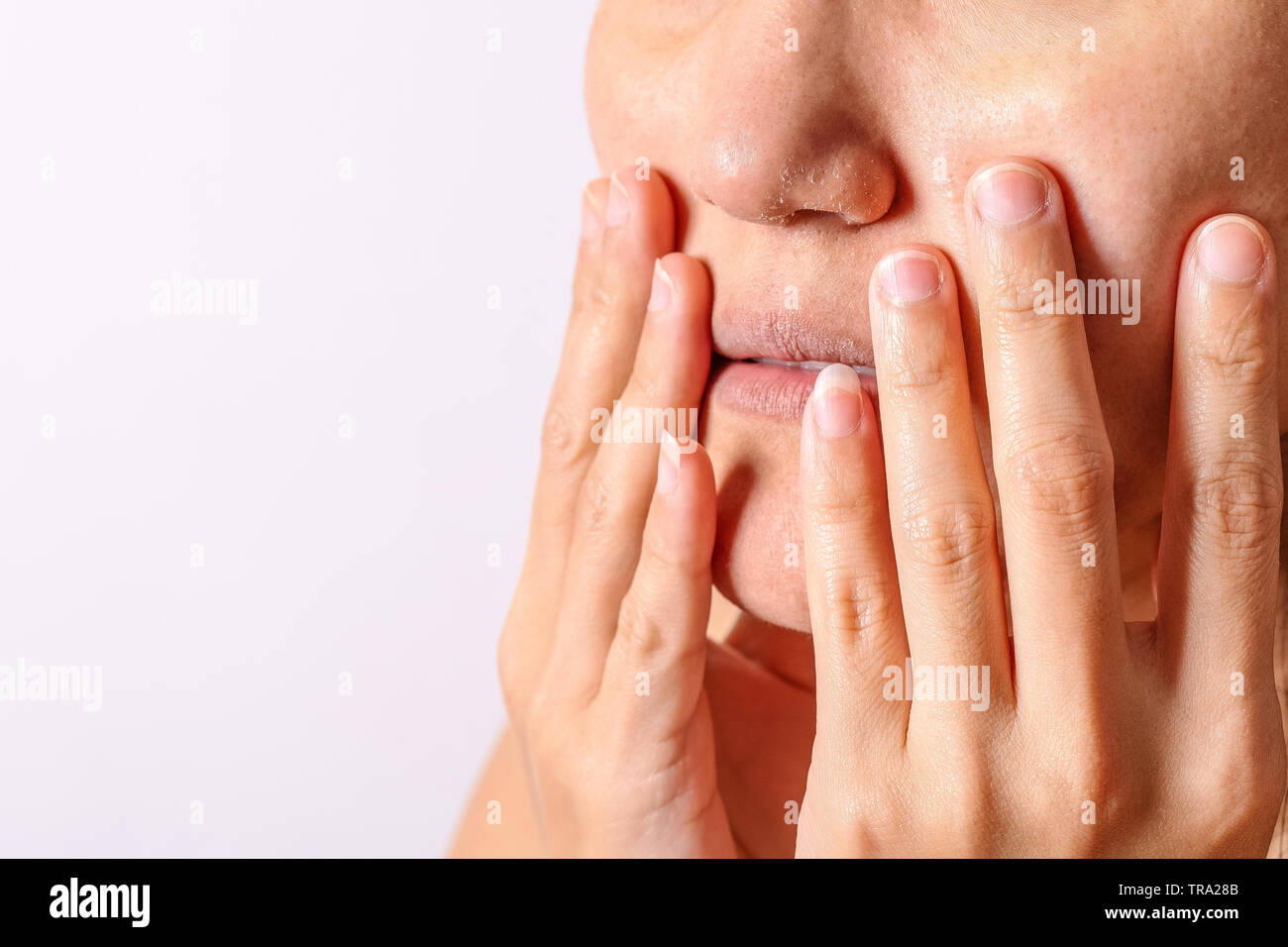 Skin texture on the nose hi-res stock photography and images - Alamy