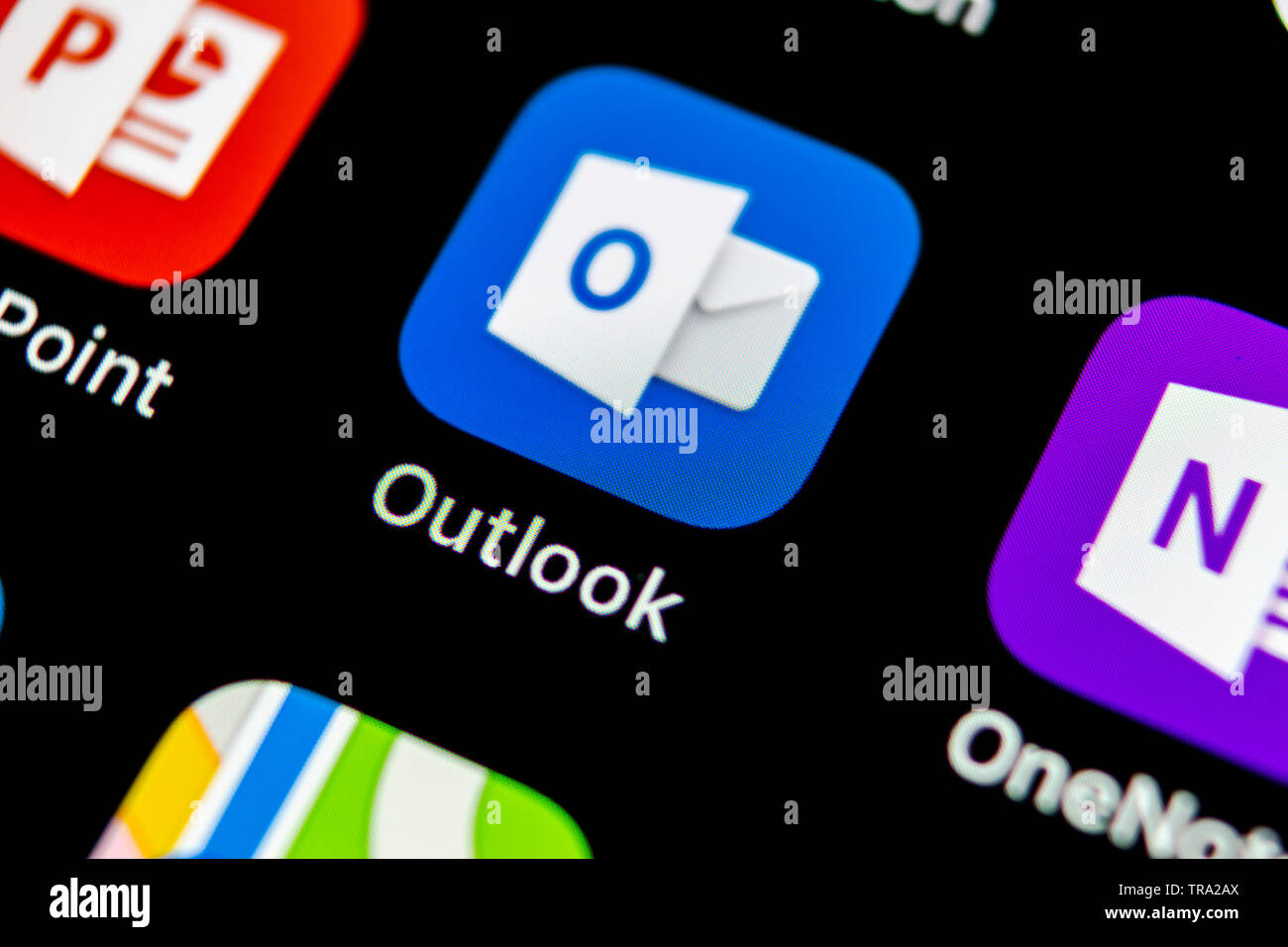 Sankt-Petersburg, Russia, May 10 2018: Microsoft Outlook office ...