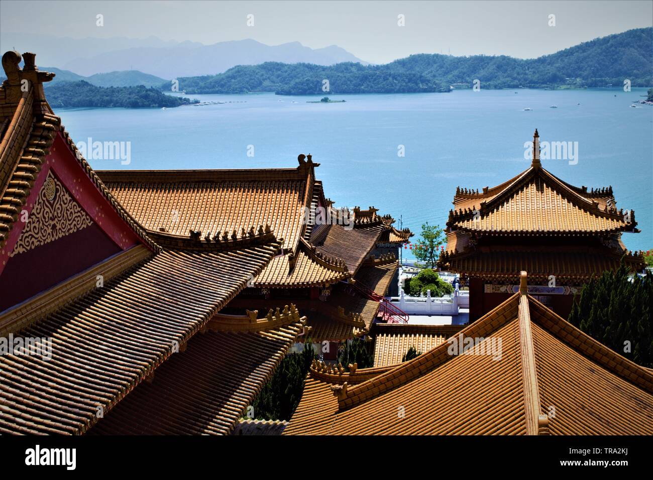 Wen Wu Temple at Sun Moon Lake, Taiwan Stock Photo - Alamy