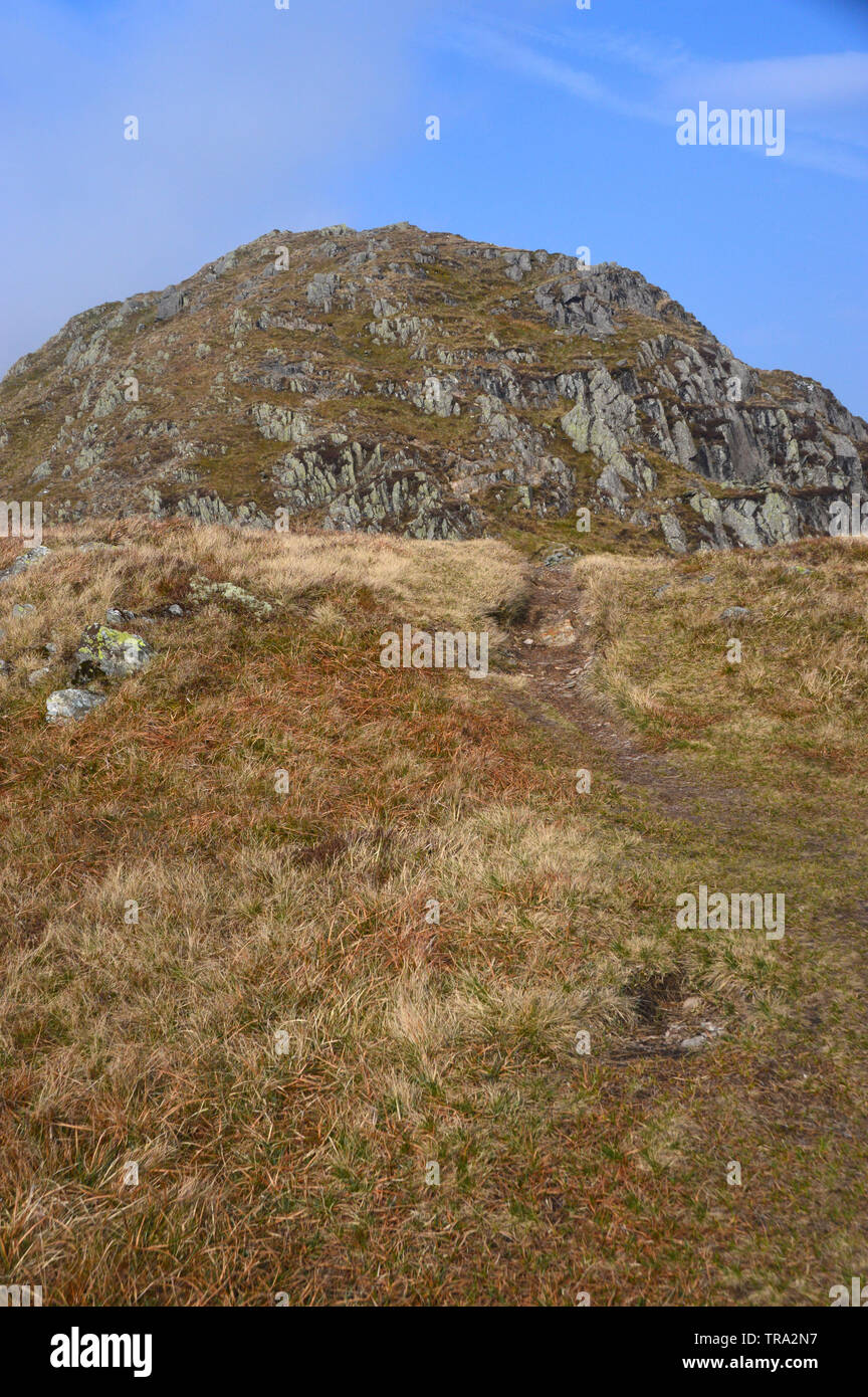 Rough Crag from Eagle Crag on the Ascent of the Wainwright High Street ...