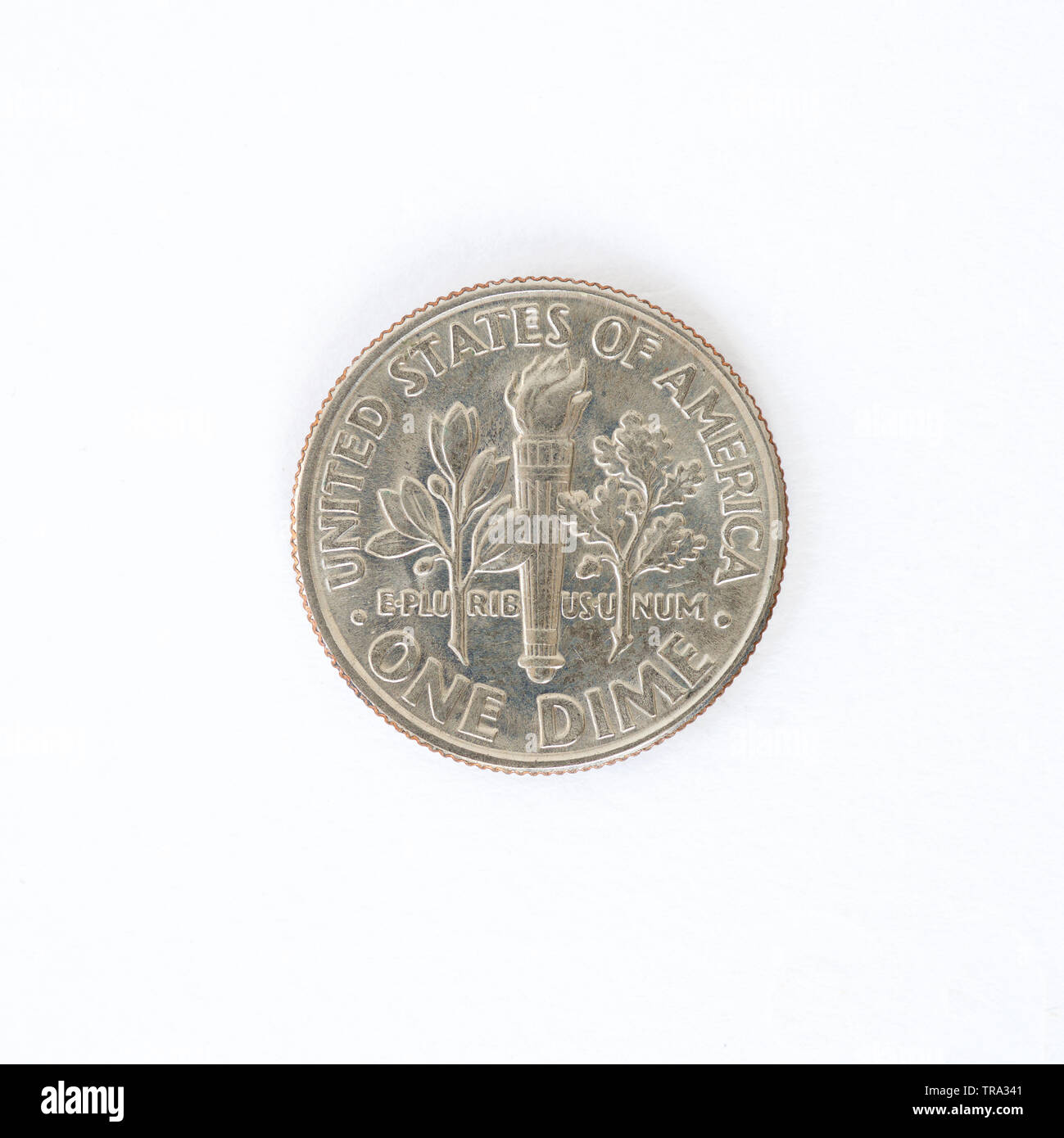 U.S. 1 Dime "Roosevelt Dime" Coin - 1991 Stock Photo - Alamy