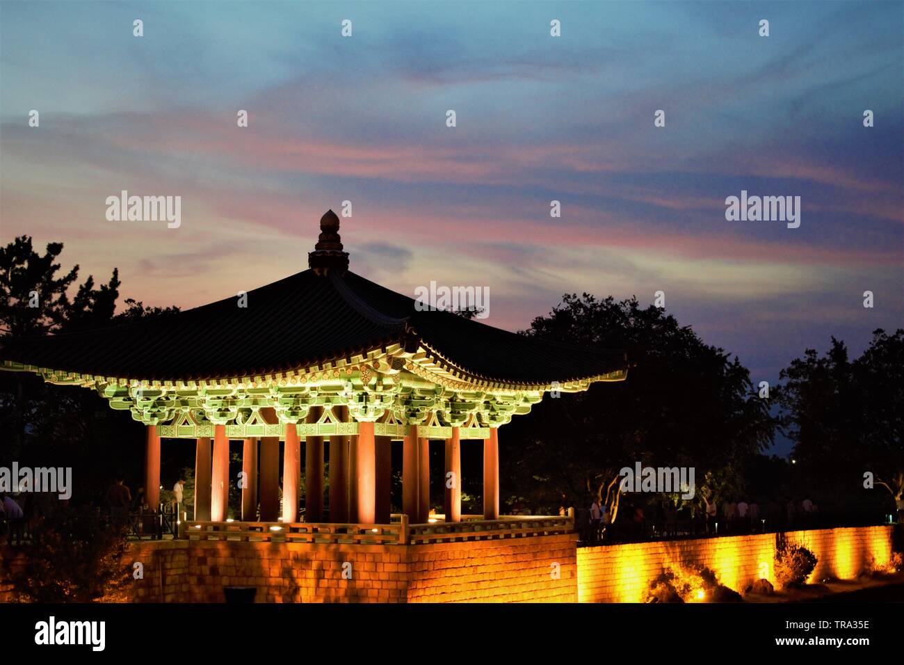 Anapji Pond, Wolji Pond at night, Gyeongju, Korea Stock Photo - Alamy