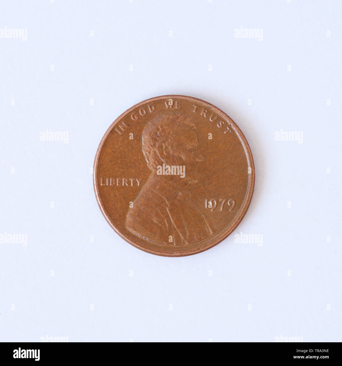 U.S. 1 Cent "Lincoln Memorial Cent" Coin - 1979 Stock Photo - Alamy