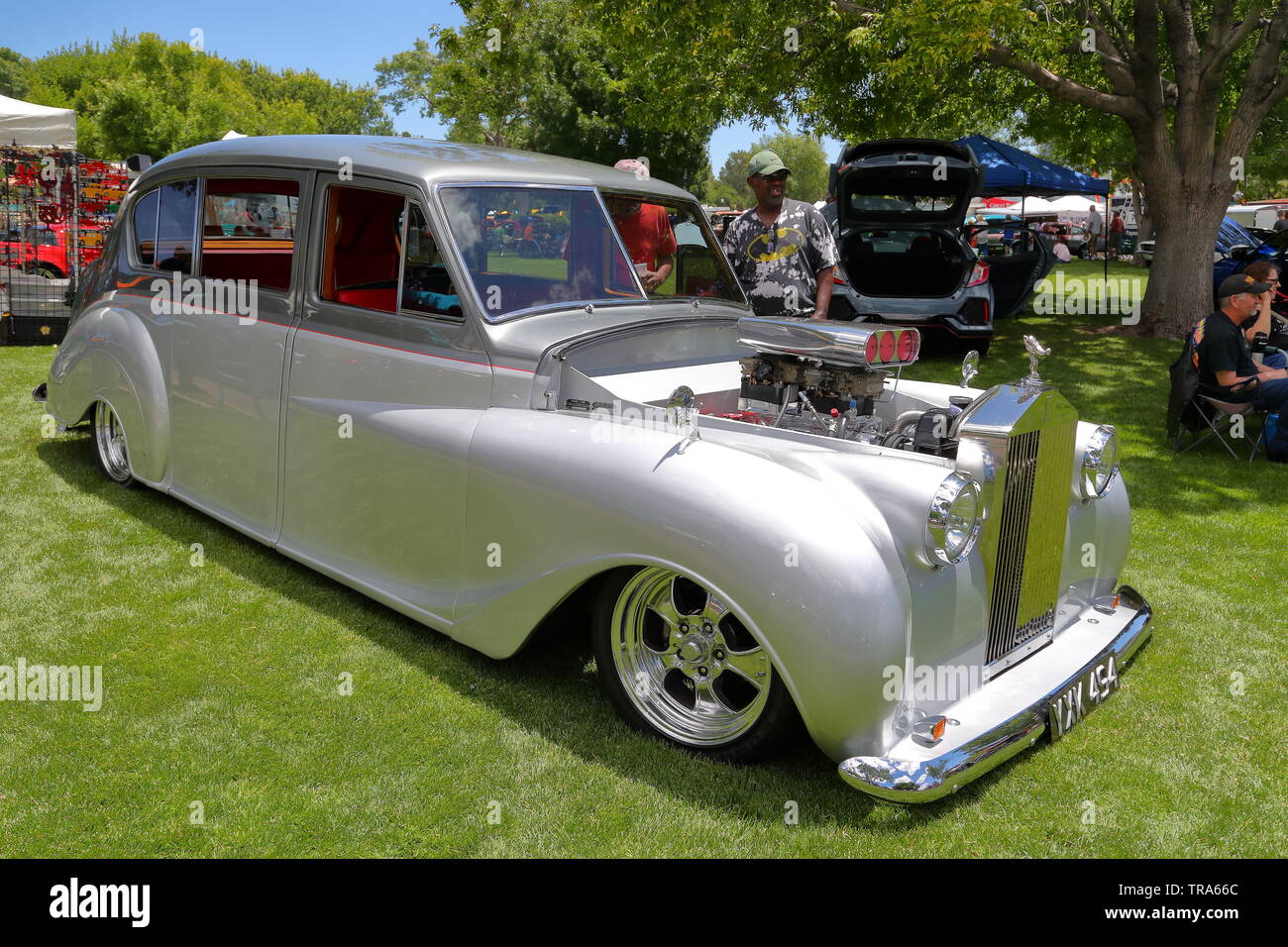 A Rolls Royce Hot Rod at a memorial day event at Boulder City, Nevada ...