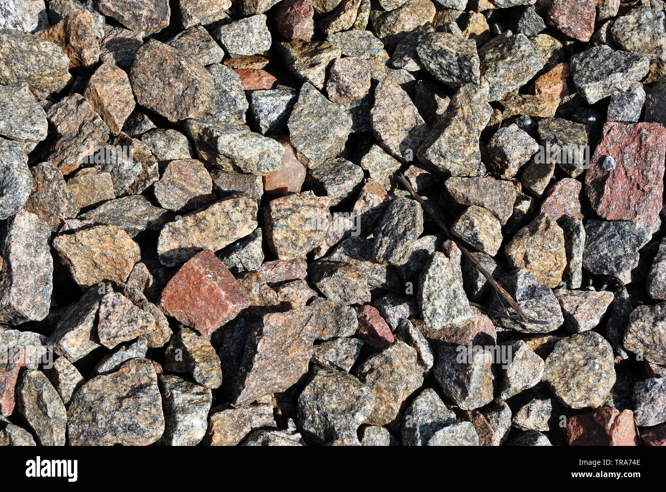 Colorful crushed stones, close up detail, background texture, top view ...