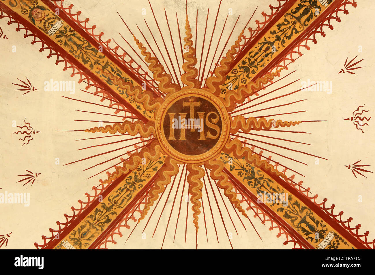 Jesus Christ. Monogram. Church of the Annunciation. Pilgrimage church ...