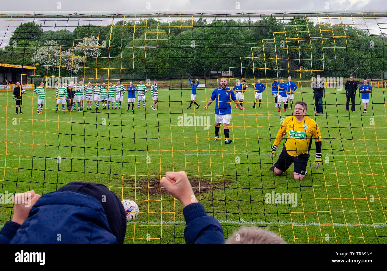 KILBIRNIE, SCOTLAND - MAY 26th 2019: Penalty shoot out to decide who ...
