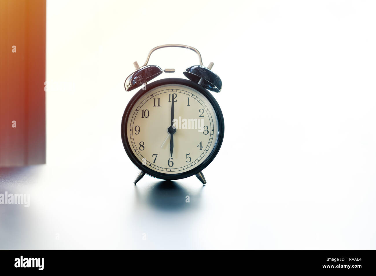work life balance concept, alarm clock with copy space Stock Photo - Alamy