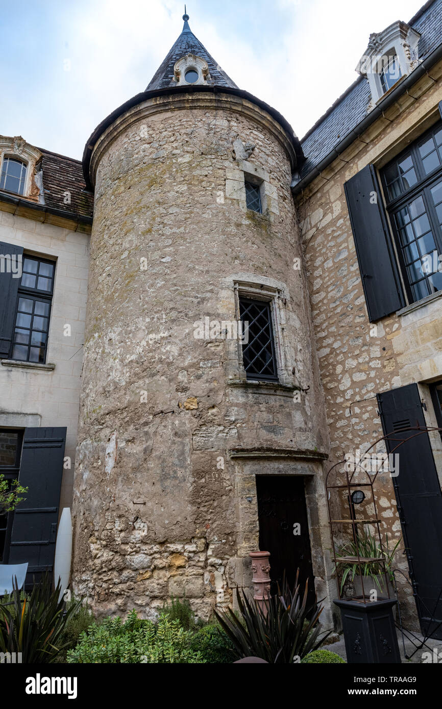 Medieval Tower in Libourne, France Stock Photo - Alamy