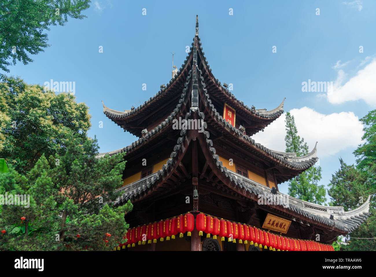 SHANGHAI,CHINA - JUN 2018: Longhua temple in Shanghai, China. Longhua ...