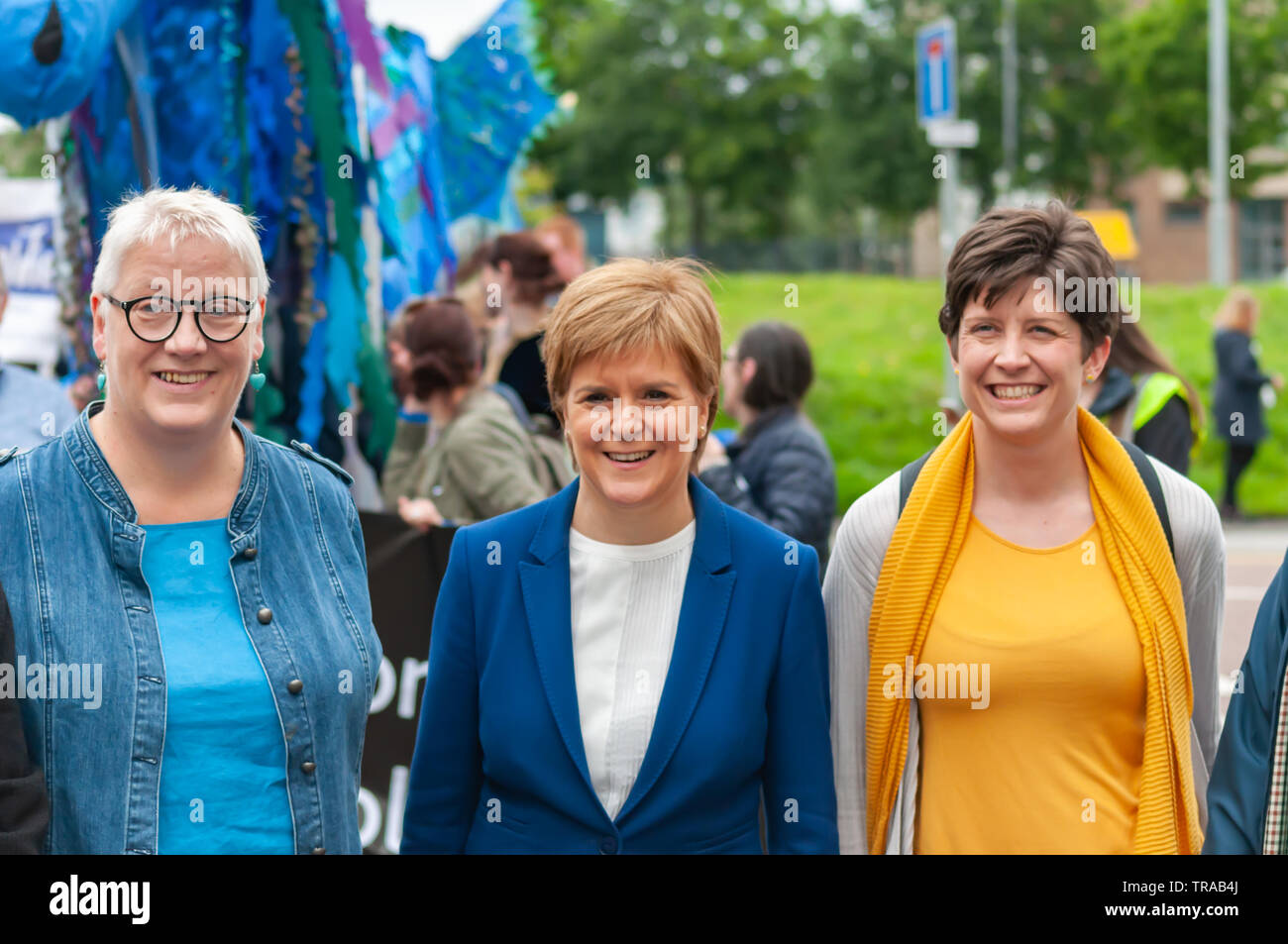 Glasgow, Scotland, UK. 1st June, 2019: Mhairi Hunter, SNP councillor ...