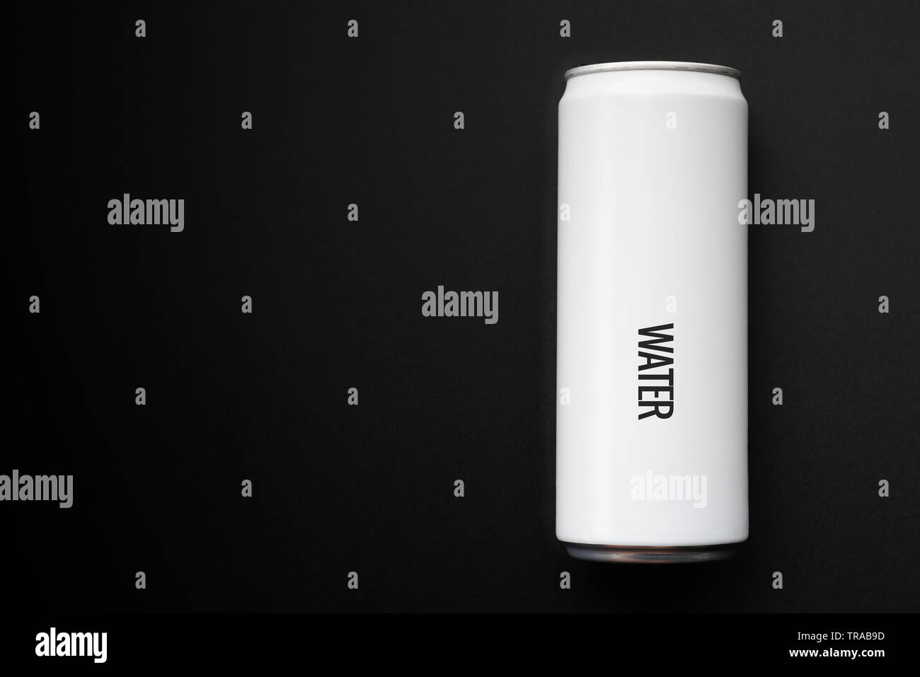 White can water drink, energy drink isolated on black background Stock ...