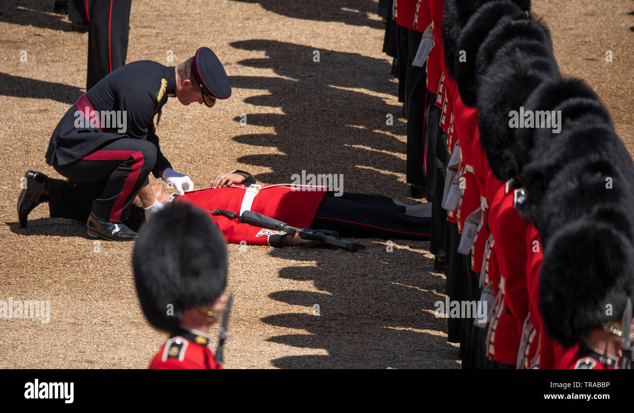 Horse Guards Parade, London, UK. 1st June 2019. Soldiers parade on ...