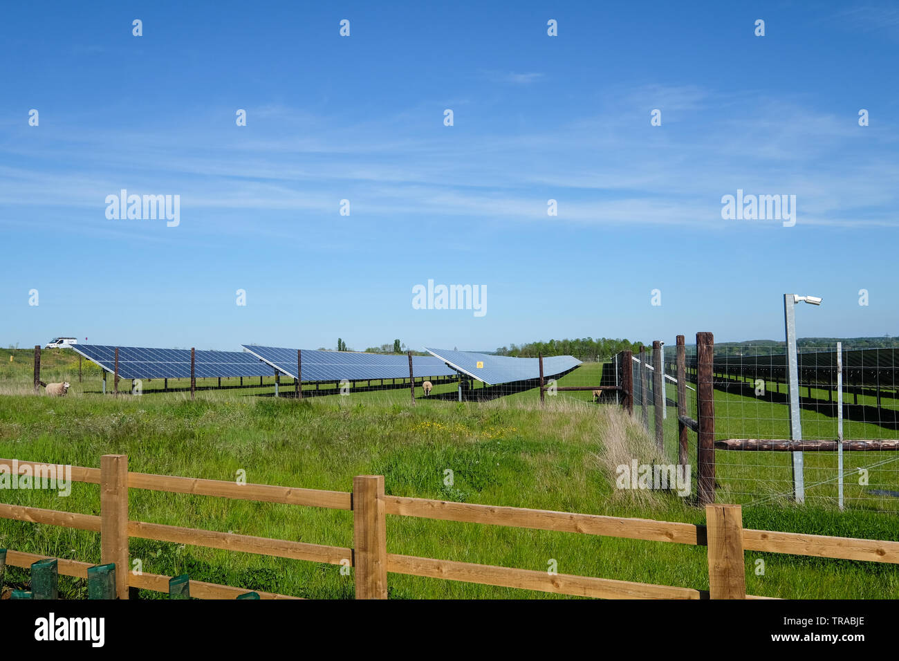 solar farm in leicestershire Stock Photo - Alamy