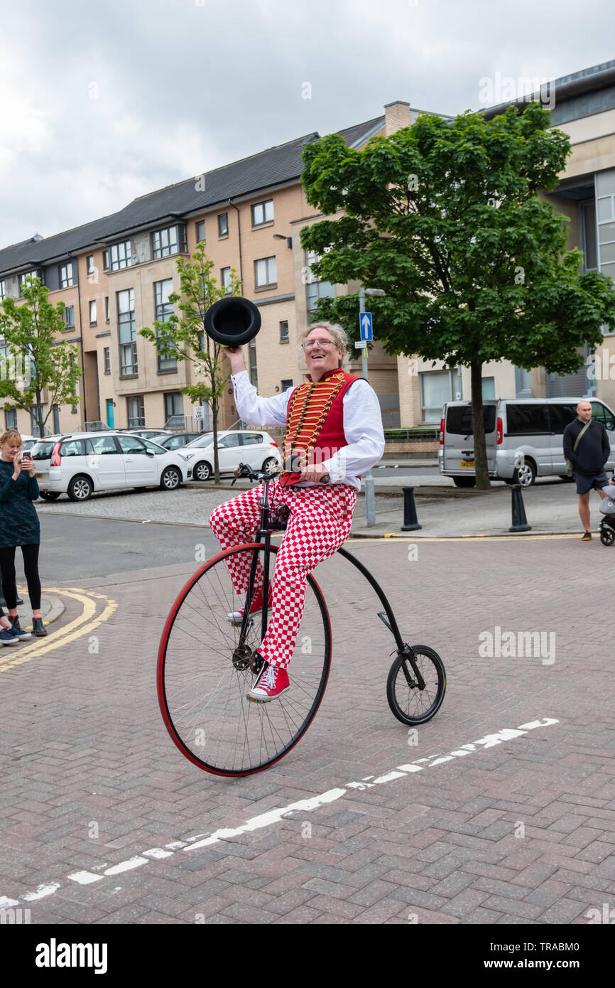 Glasgow, Scotland, UK. 1st June, 2019: The entertainer called The Magic ...