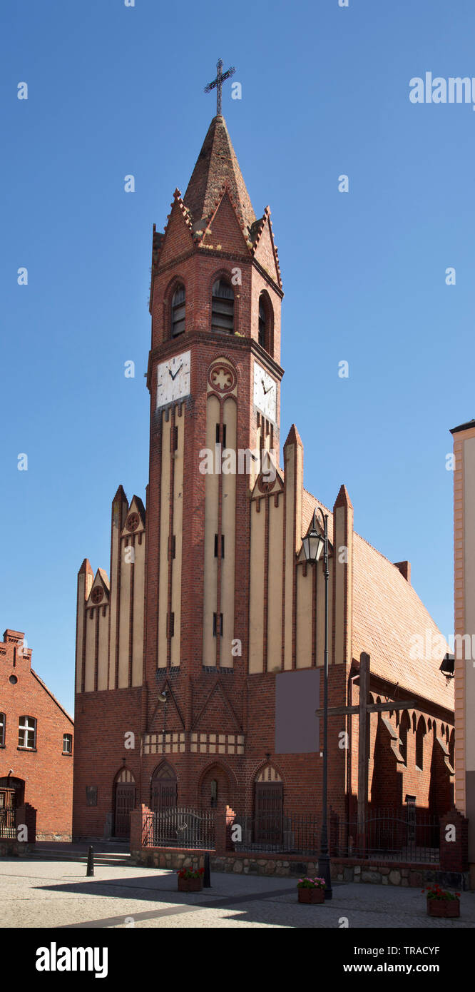 Parish church of Blessed Virgin Mary Queen of Poland in Znin. Poland ...