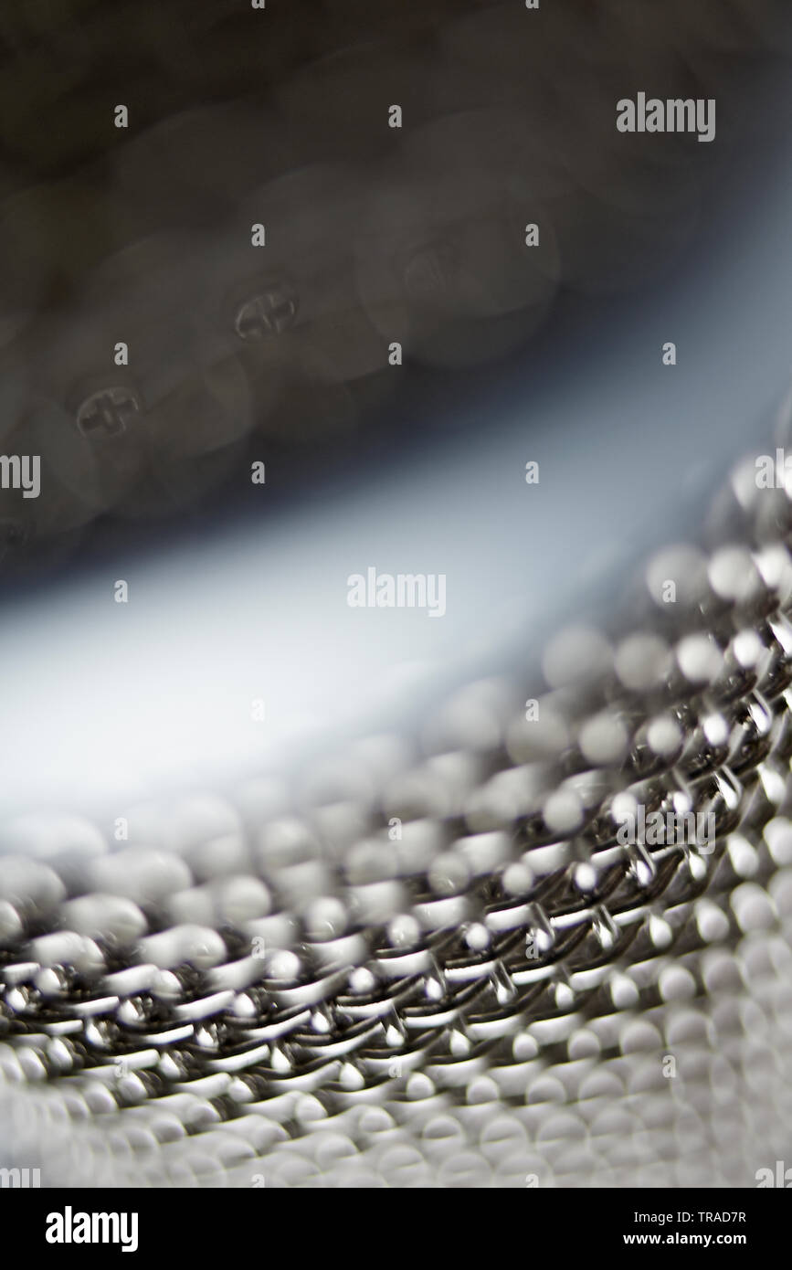Amazing close up of a condenser microphone in a recording studio Stock ...