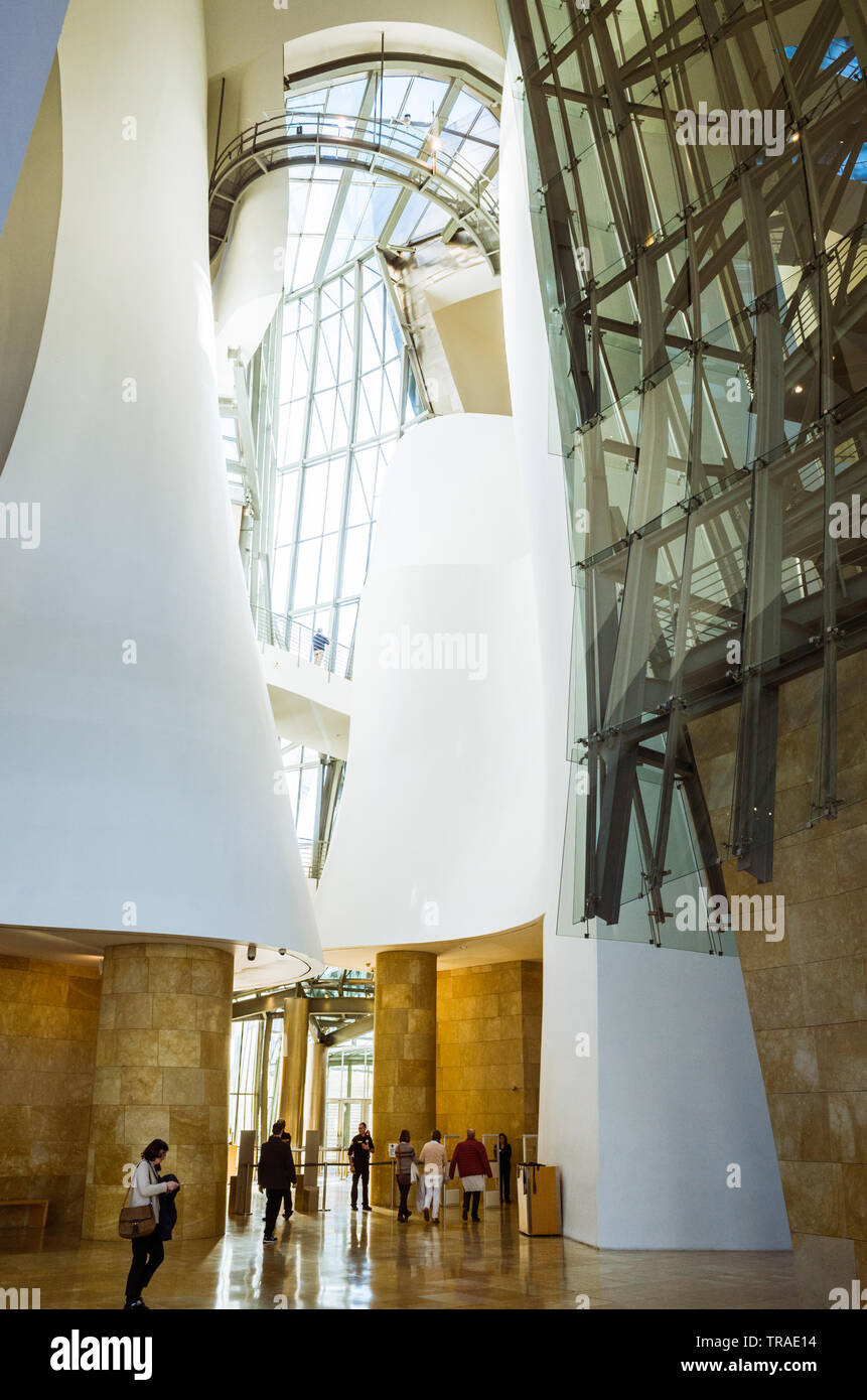 Inside guggenheim bilbao museum hi-res stock photography and images - Alamy