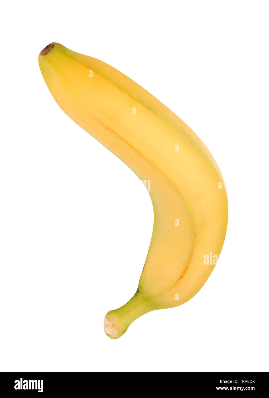 Yellow Banana Isolated Stock Photo - Alamy