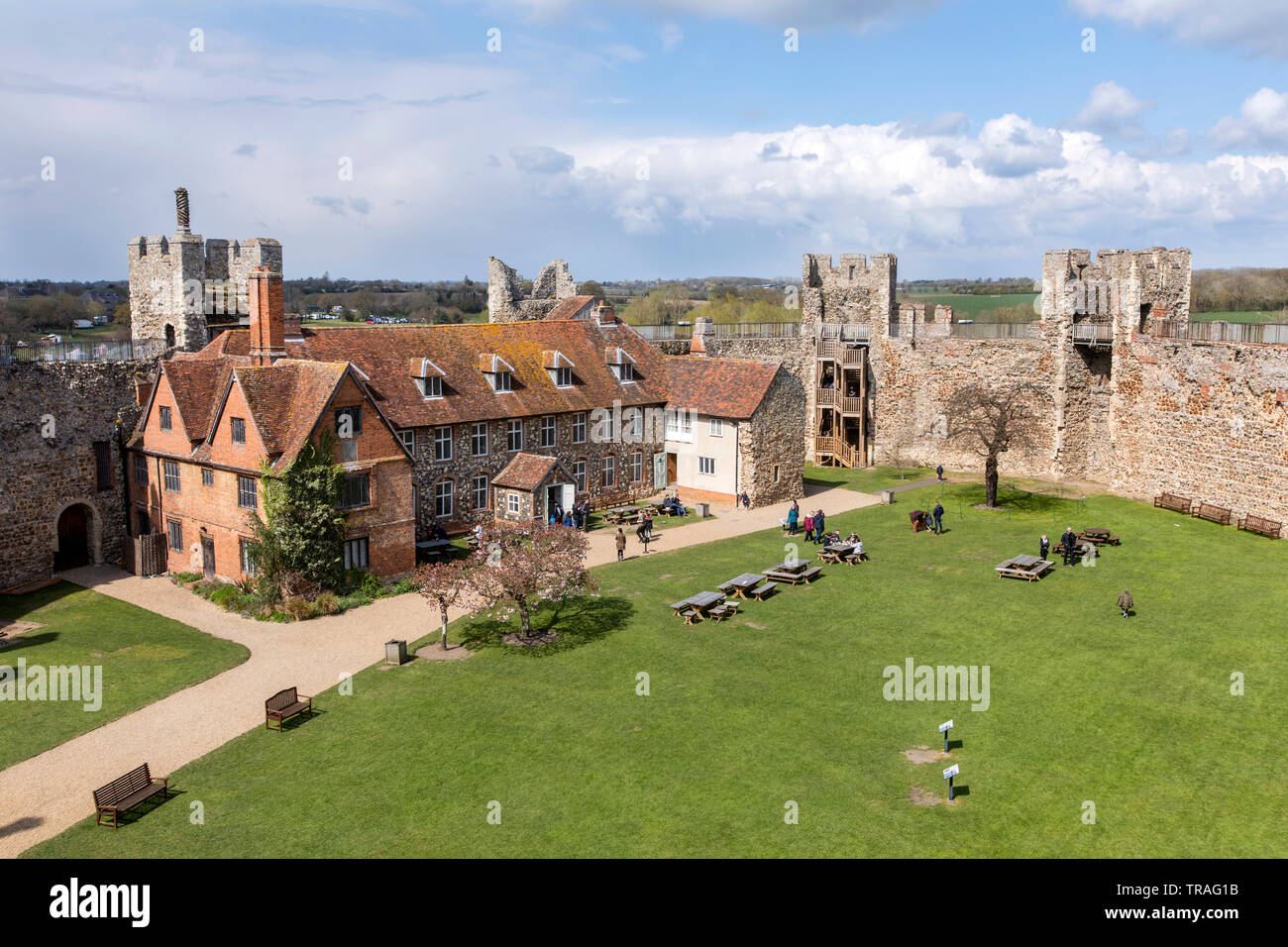 Interior framlingham castle inside hi-res stock photography and images ...