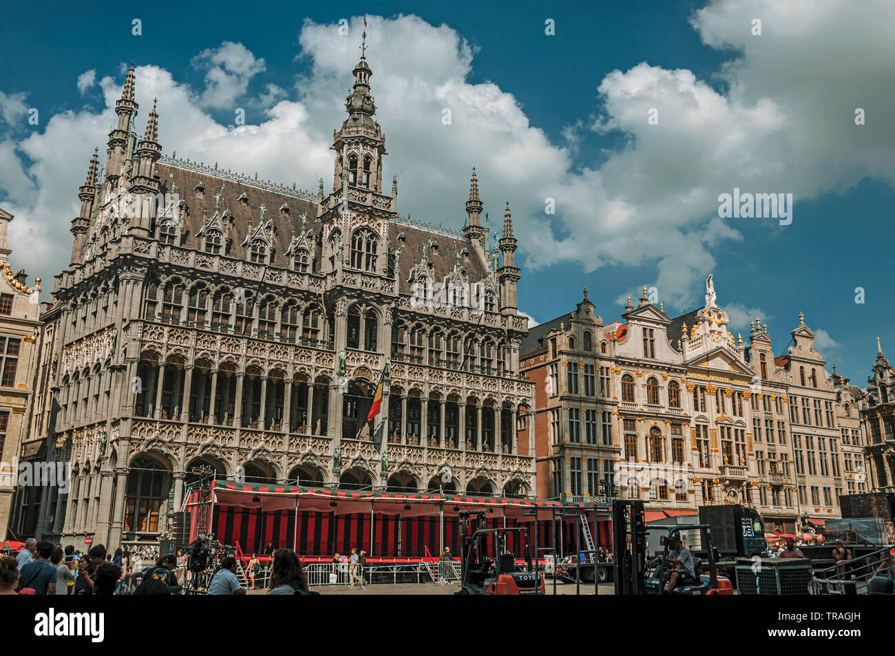 Brussels flamboyant gothic hi-res stock photography and images - Alamy
