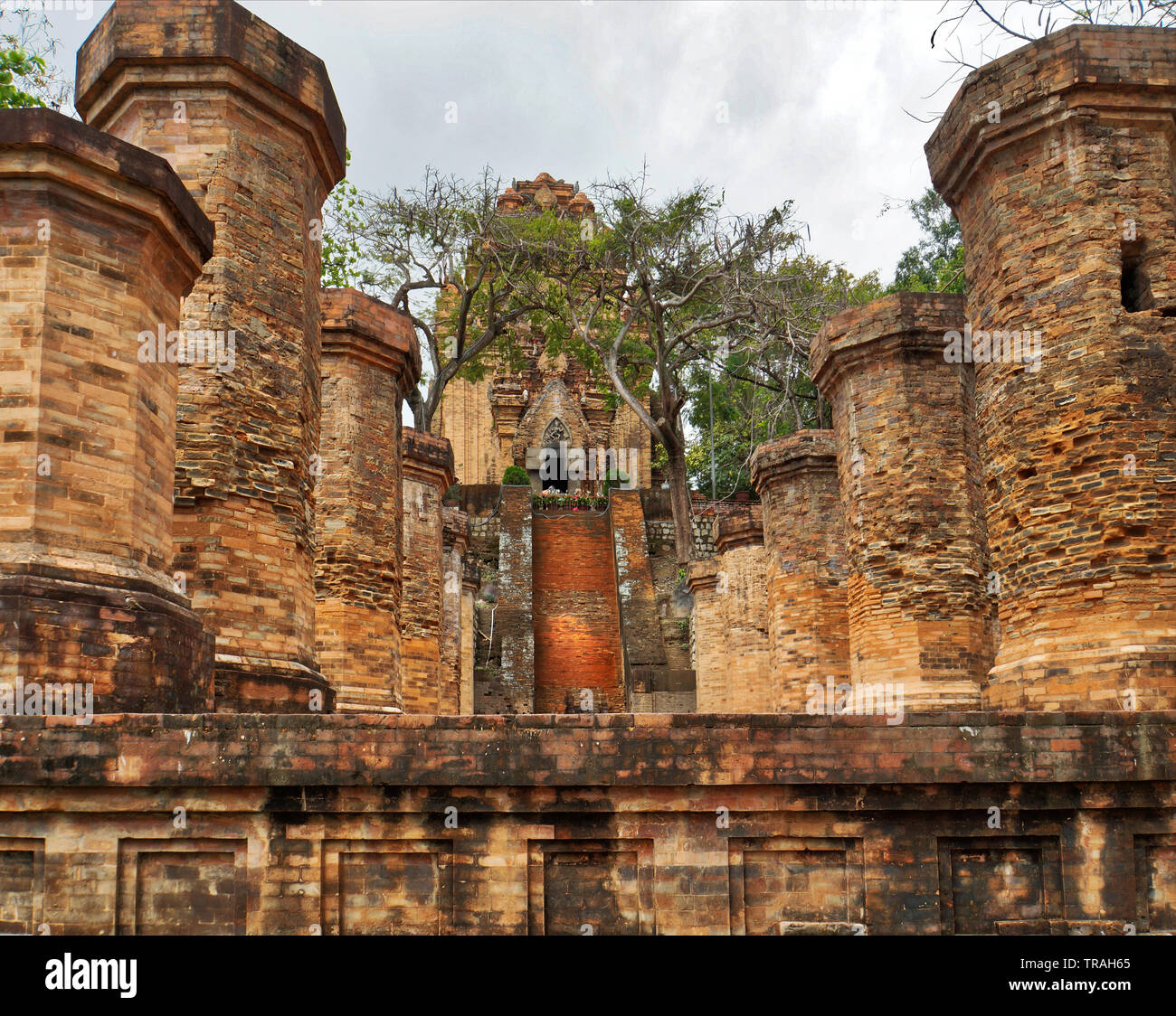 Cham towers were built around 780 C.E. and located in the medieval ...