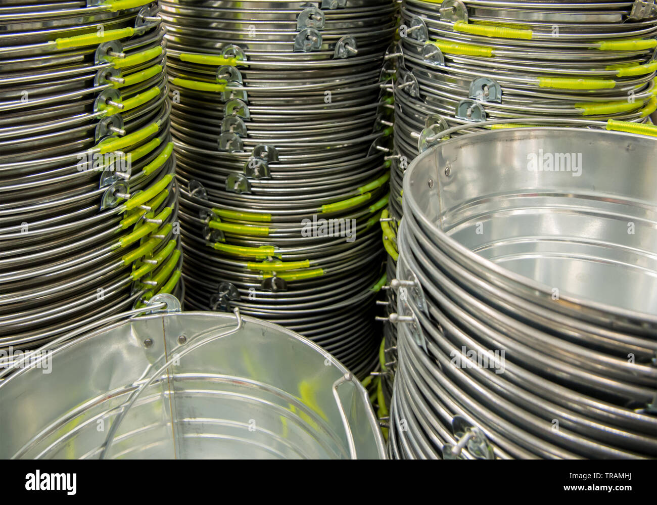Steel buckets hi-res stock photography and images - Alamy