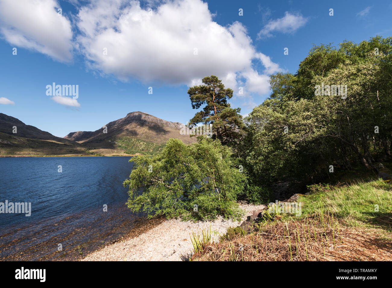 Loch Maree and Slioch in the Northwest Highlands of Scotland. 27 May ...
