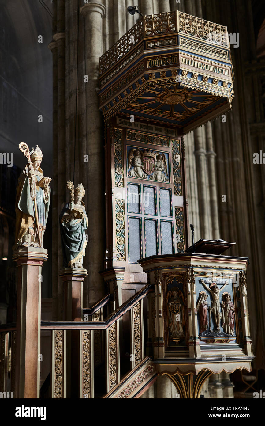Canterbury Cathedral in Canterbury, Kent, is one of the oldest and most ...