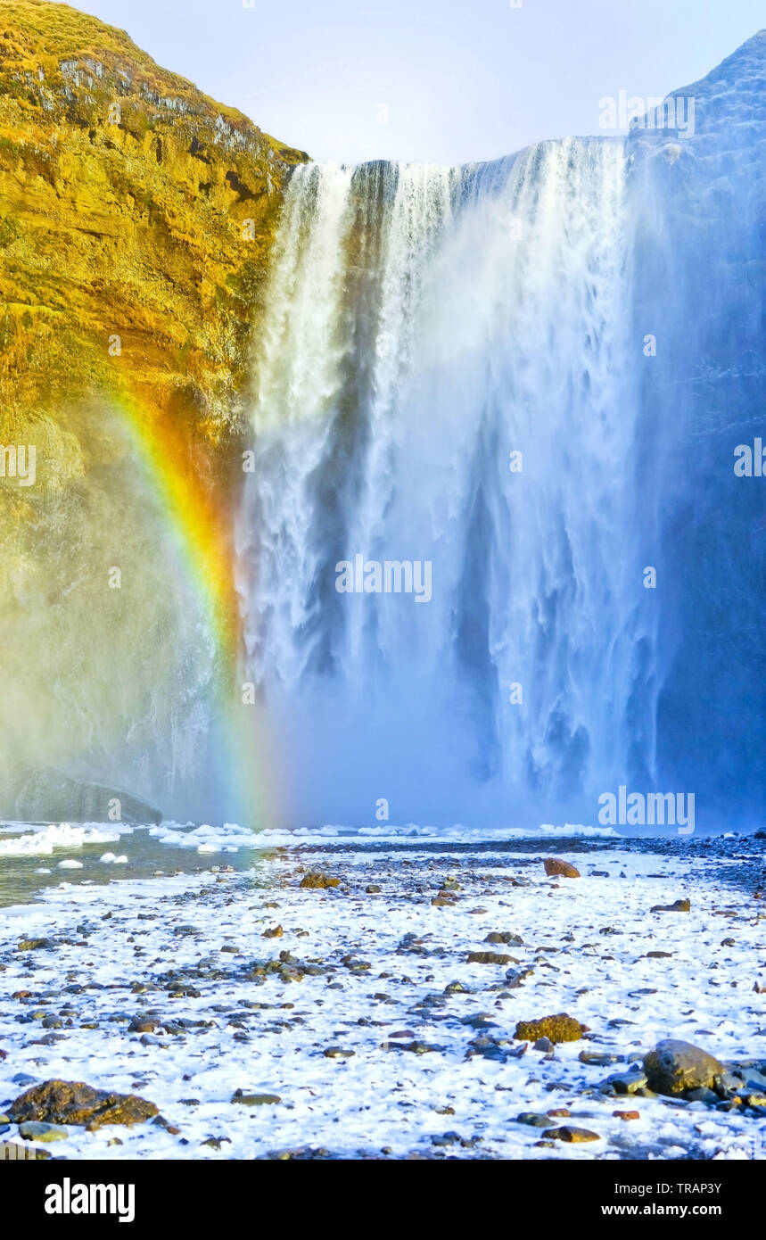 Beautiful Waterfalls With Rainbows