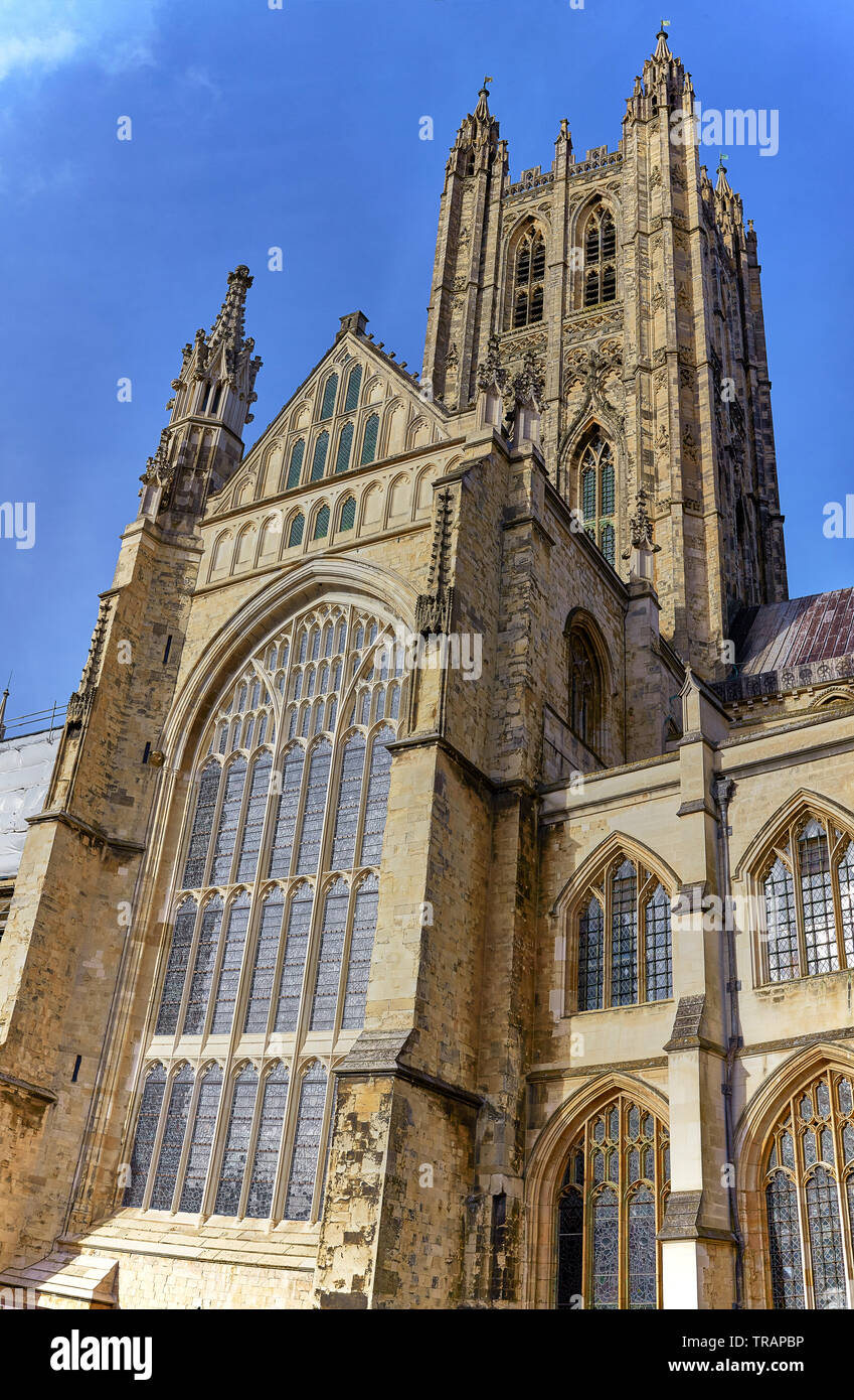 Canterbury Cathedral in Canterbury, Kent, is one of the oldest and most ...
