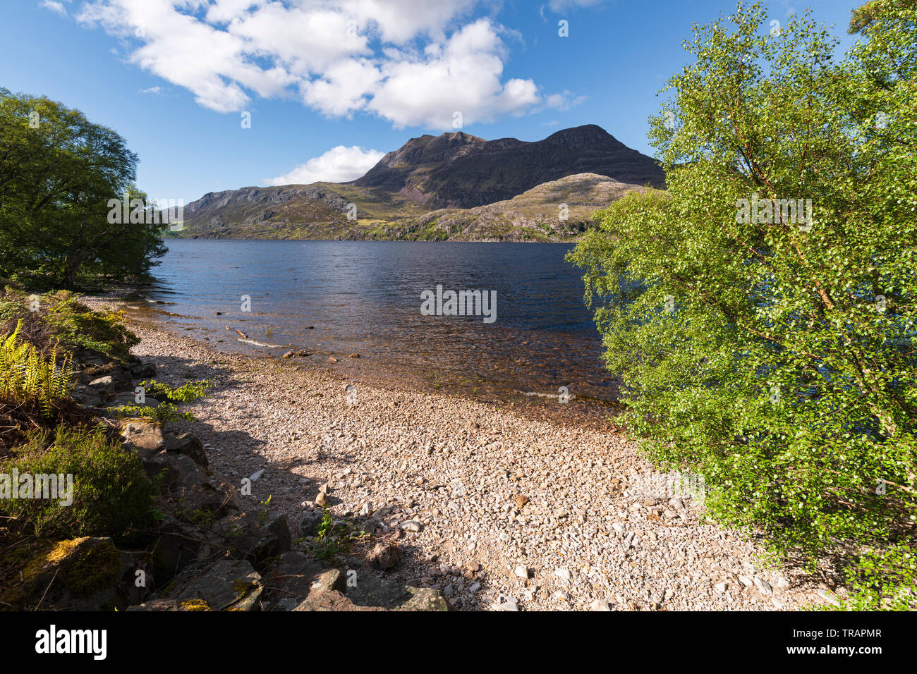 Loch Maree and Slioch in the Northwest Highlands of Scotland. 27 May ...