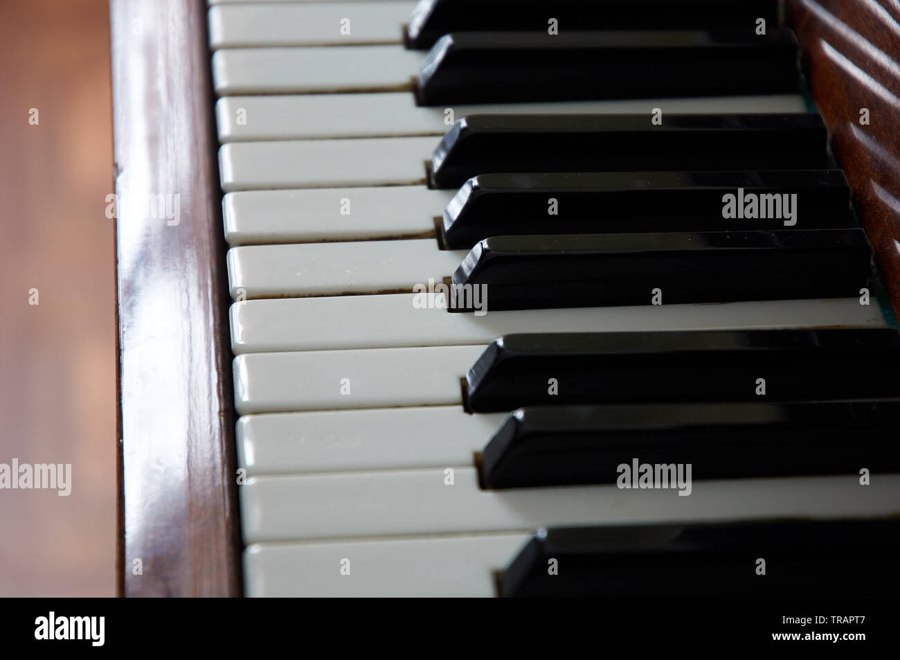 Black and white keys of classic piano Stock Photo - Alamy