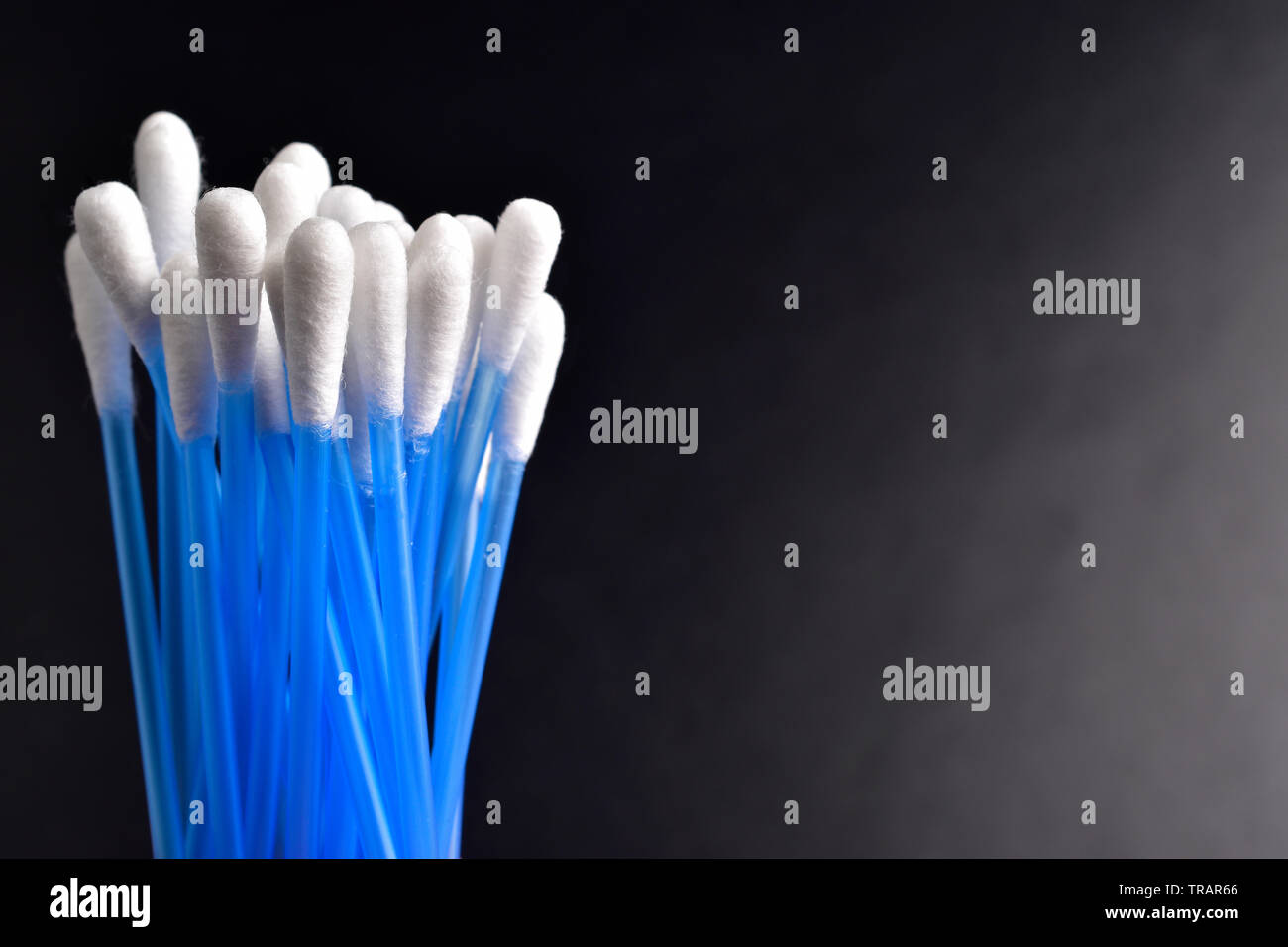 set of cotton buds with blank space for text Stock Photo - Alamy