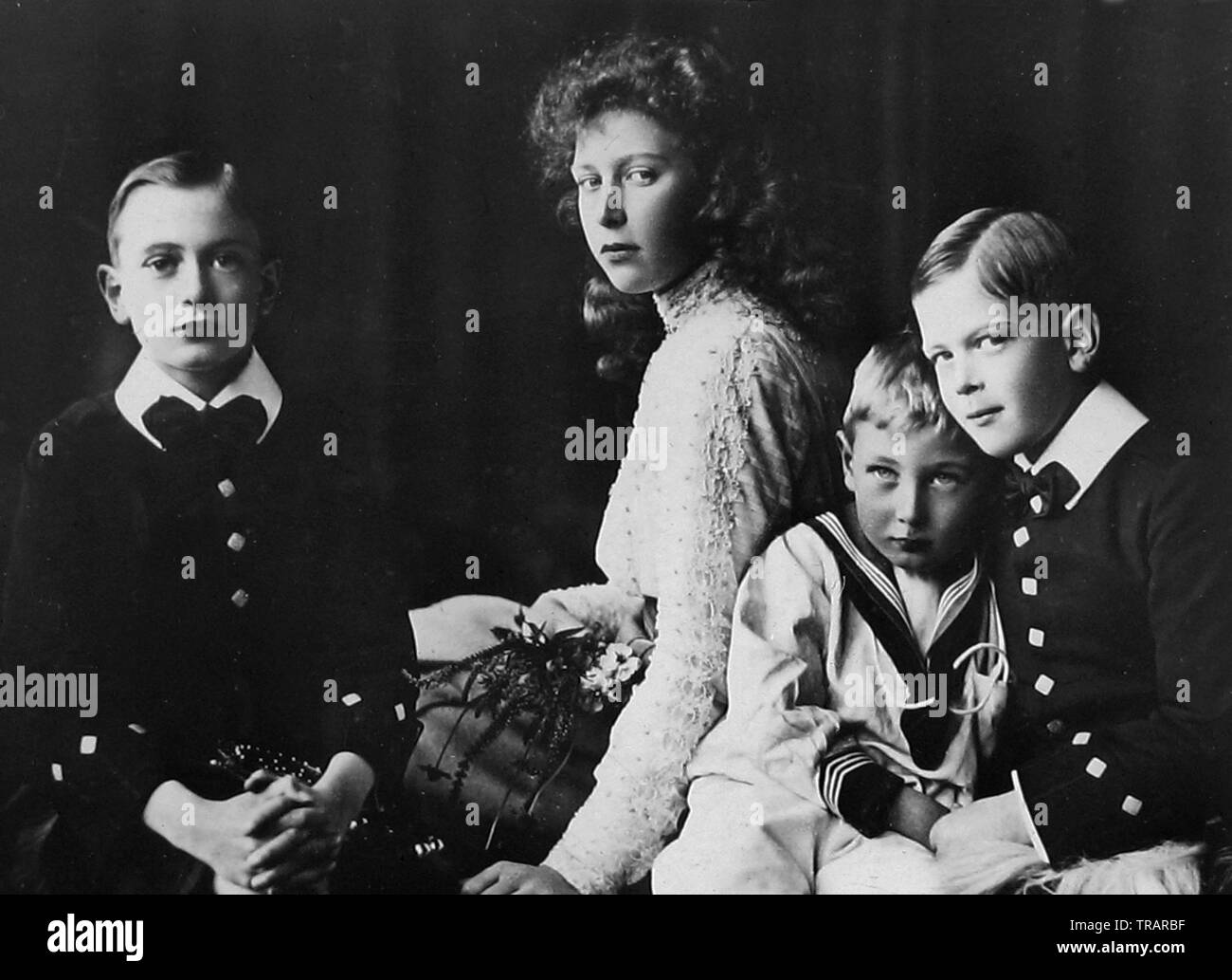 Children of george v Black and White Stock Photos & Images - Alamy