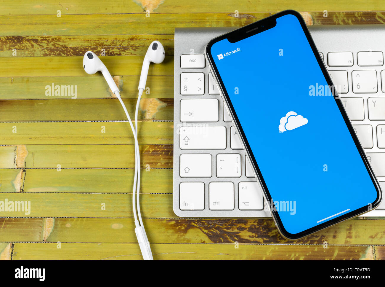 Sankt-Petersburg, Russia, June 2, 2018: Microsoft OneDrive application ...