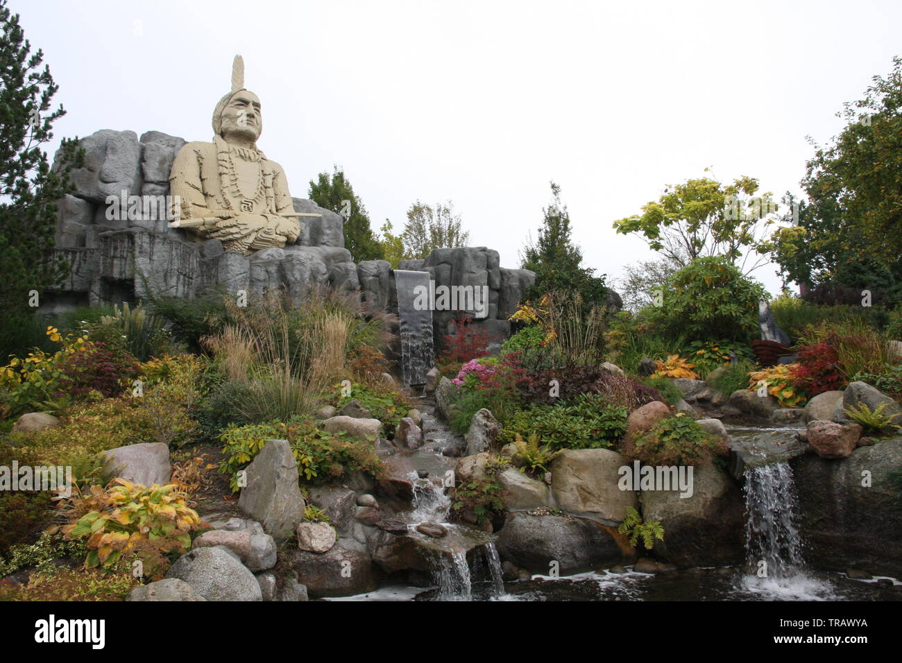 Big Lego statues in Legoland Billund, Denmark Stock Photo - Alamy