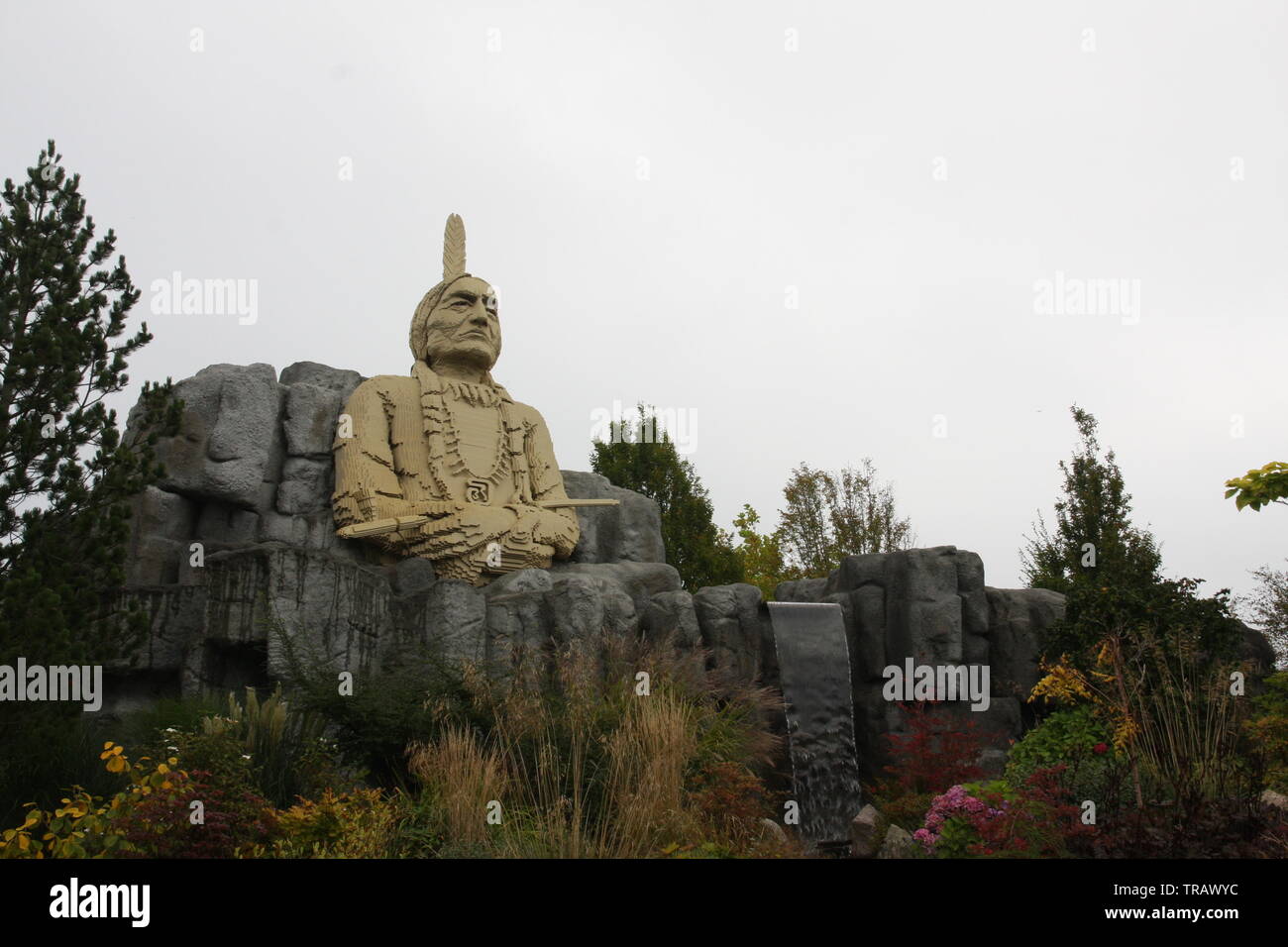 Big Lego statues in Legoland Billund, Denmark Stock Photo - Alamy